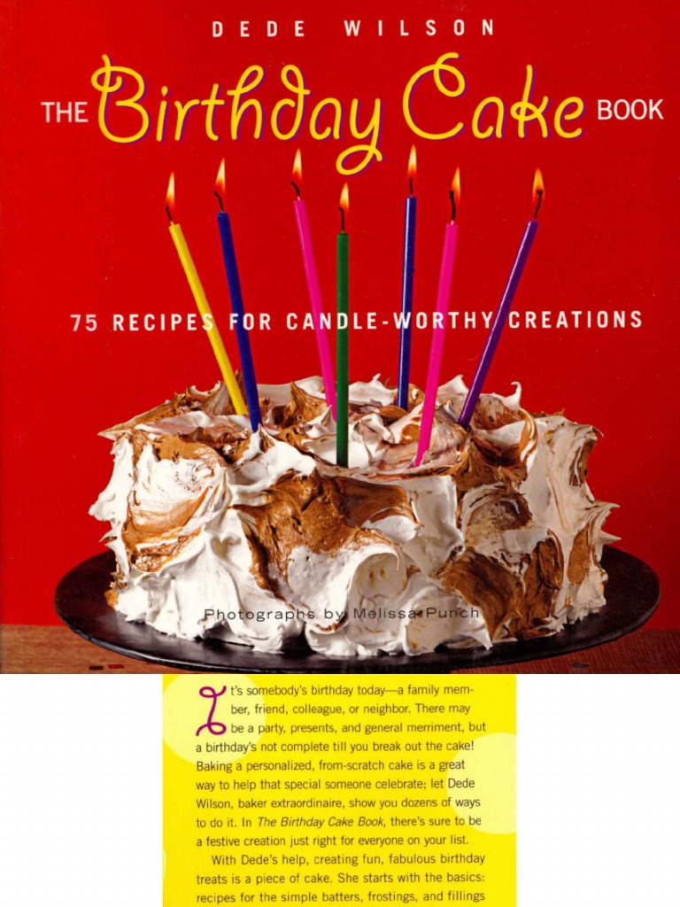 Dede Wilson - The Birthday Cake Book | PDF