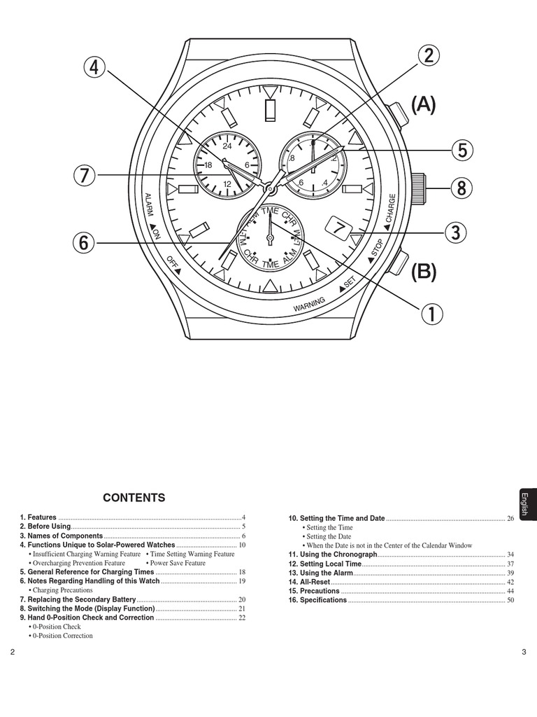 How To Set Up Date and Time On A Citizen Perpetual Calendar Chronograph ...