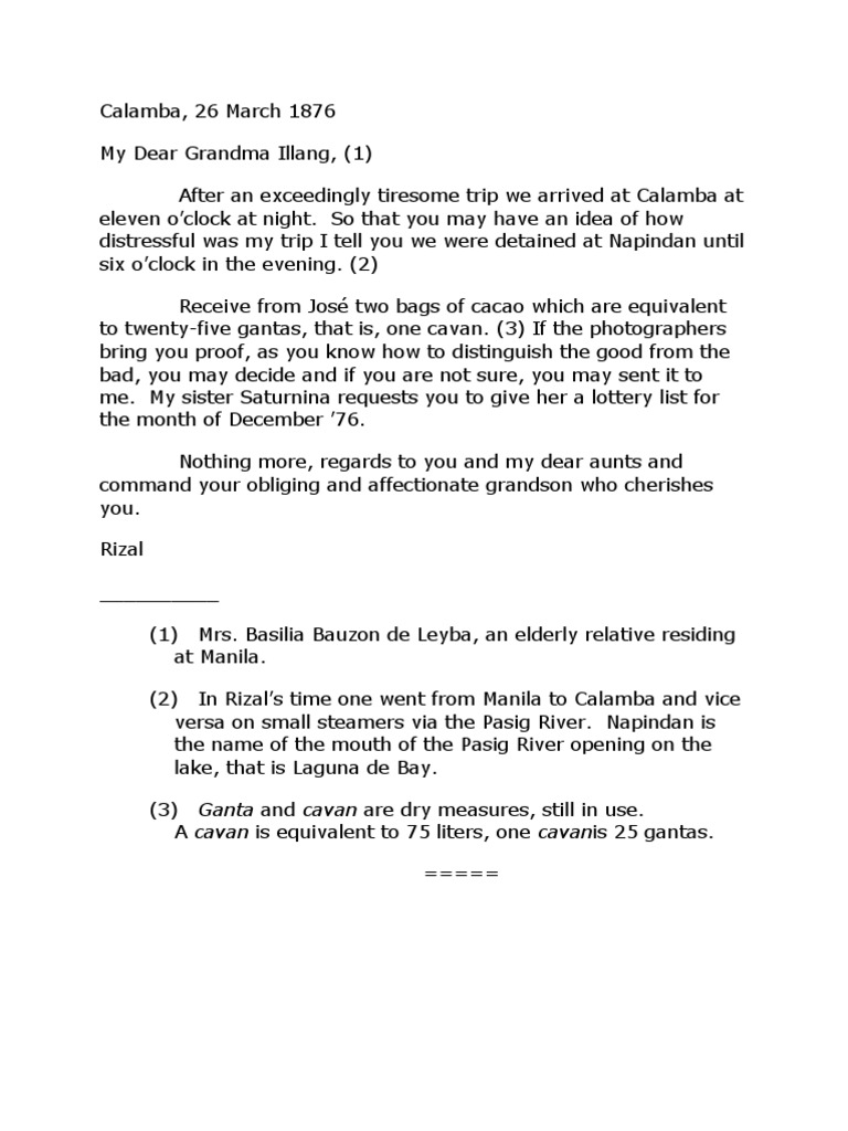 Rizal's Letters | PDF | Naples | Suez Canal