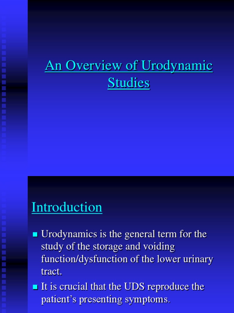 Urodynamic Studies | Urinary Incontinence | Urination | Free 30-day ...