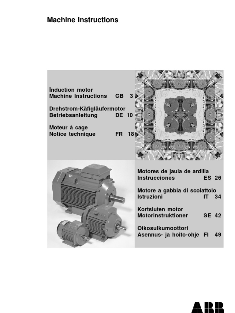 ABB - Induction Motor | Download Free PDF | Electric Motor | Bearing ...