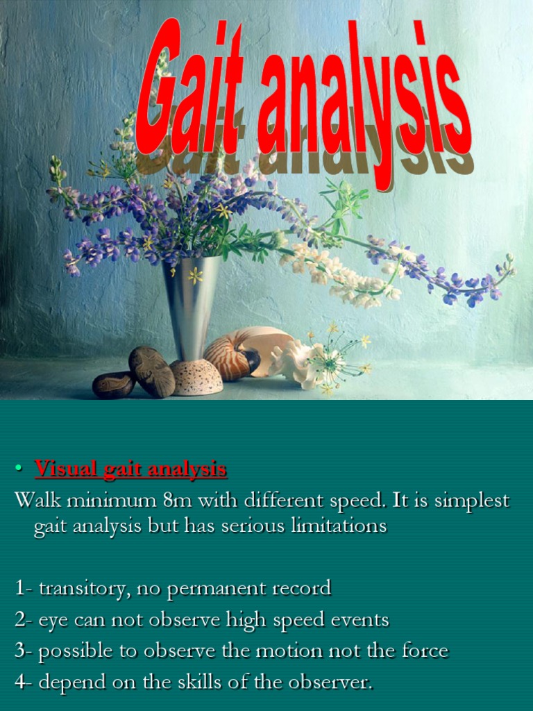 Gait Analysis | PDF | Anatomical Terms Of Motion | Prosthesis