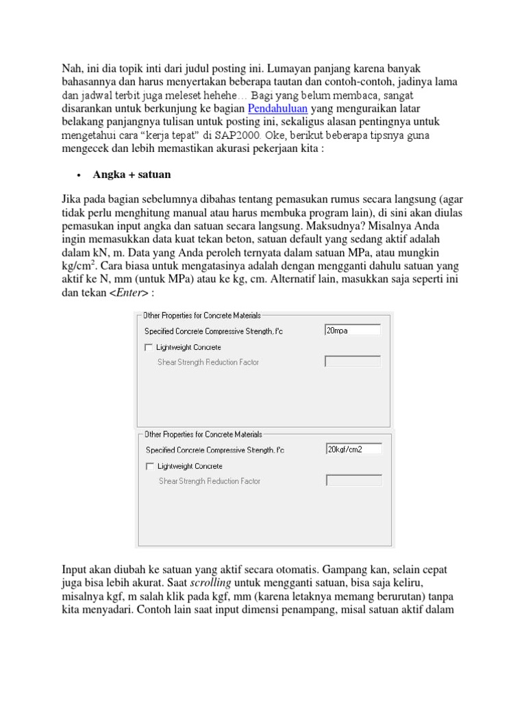 Modul Sap 2000 | PDF