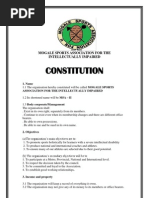 Sample CBO Constitution | PDF | Constitution | Legal Documents