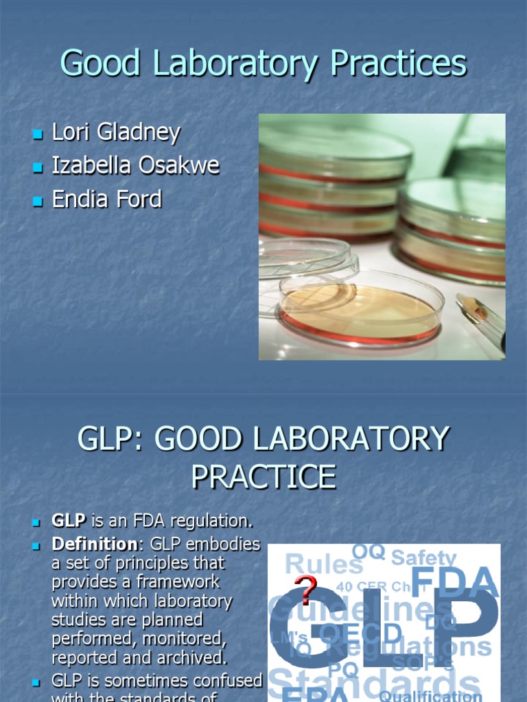 GLP | PDF | Food And Drug Administration | Laboratories