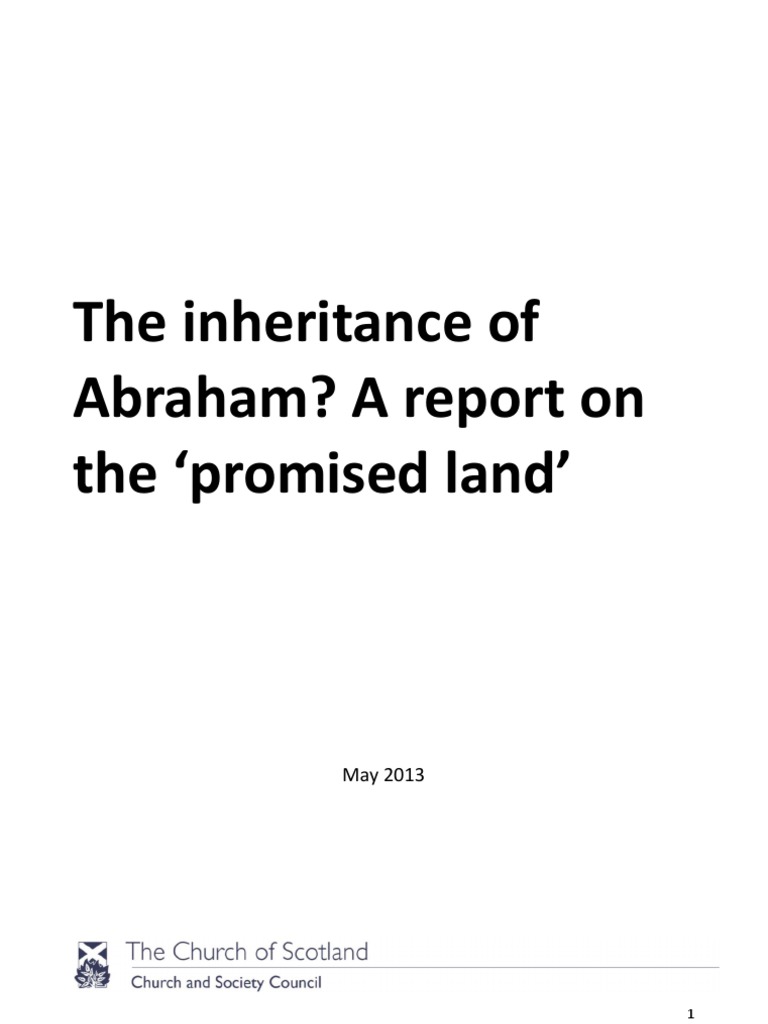 The Inheritance of Abraham? A Report On The "Promised Land" | PDF ...