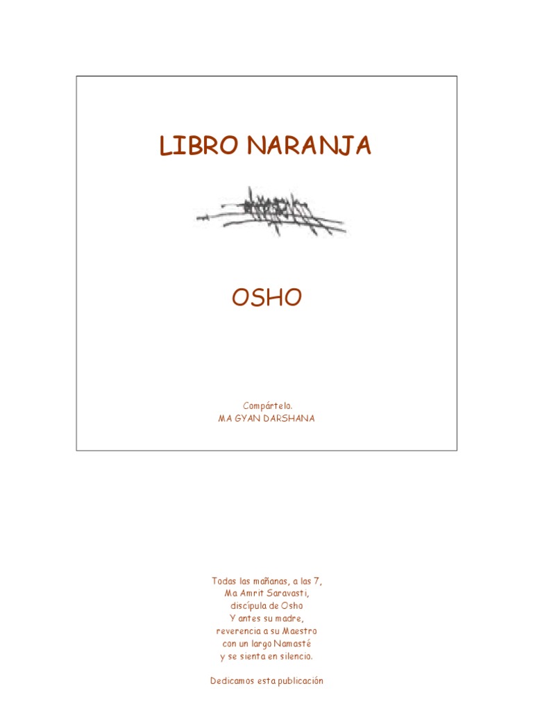 Osho - Libro Naranja | PDF | Vipassana | Meditación
