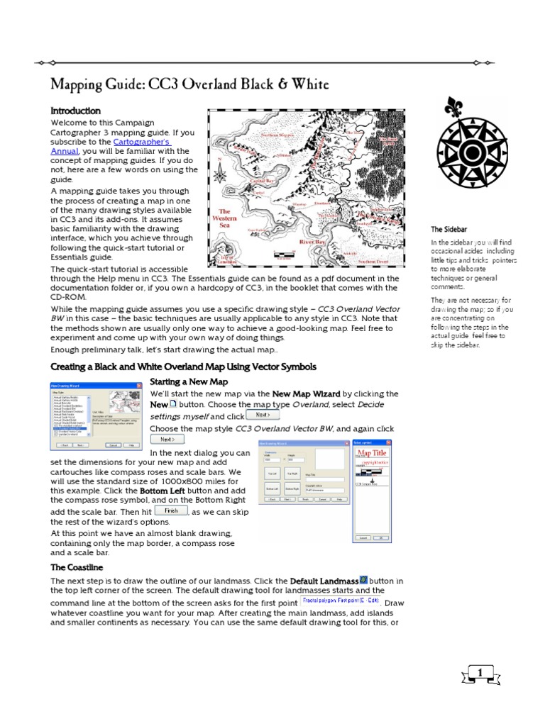 CC3 Mapping Guide | PDF | Map | Coast