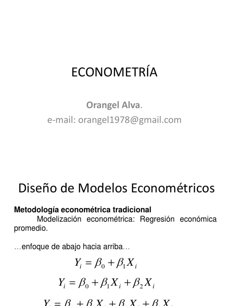 ECONOMETRIA