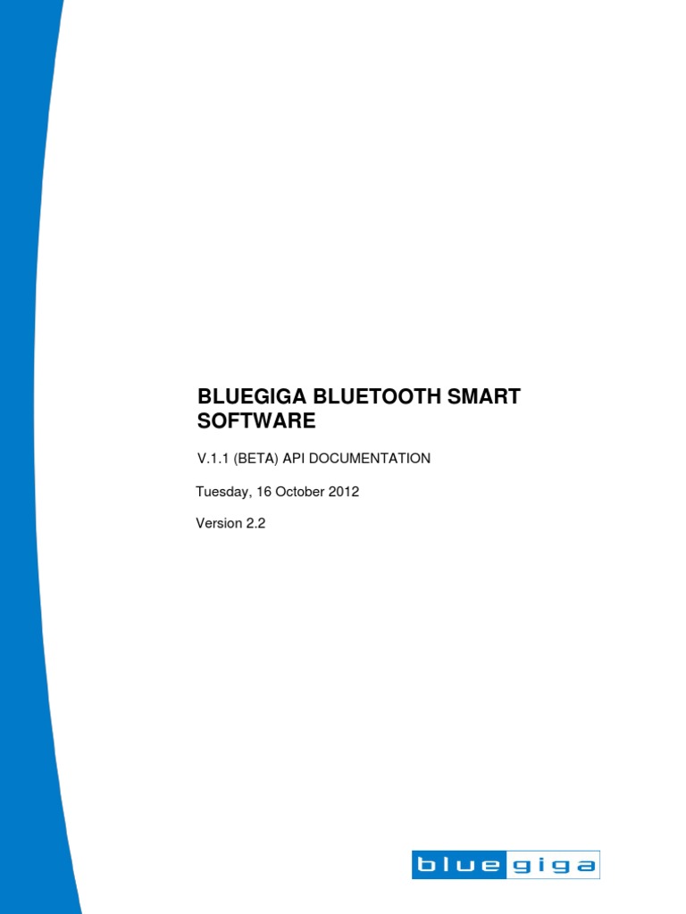 BLE Stack API Reference v2.2 | PDF | Bluetooth | Application ...