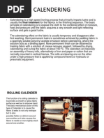 Calendering | PDF | Textiles | Materials