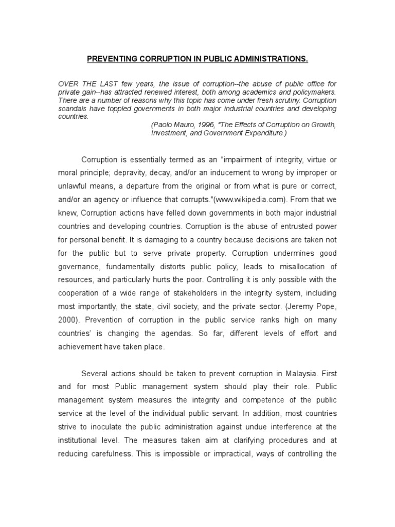 Corruption | PDF | Corruption | Transparency (Behavior)