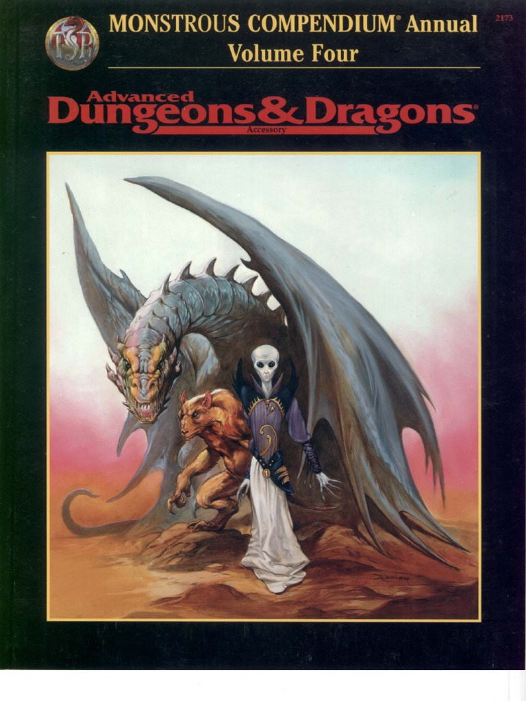TSR 2173 Monstrous Compendium Annual Volume 4 | PDF