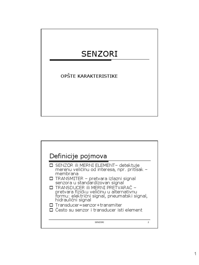 Senzori | PDF