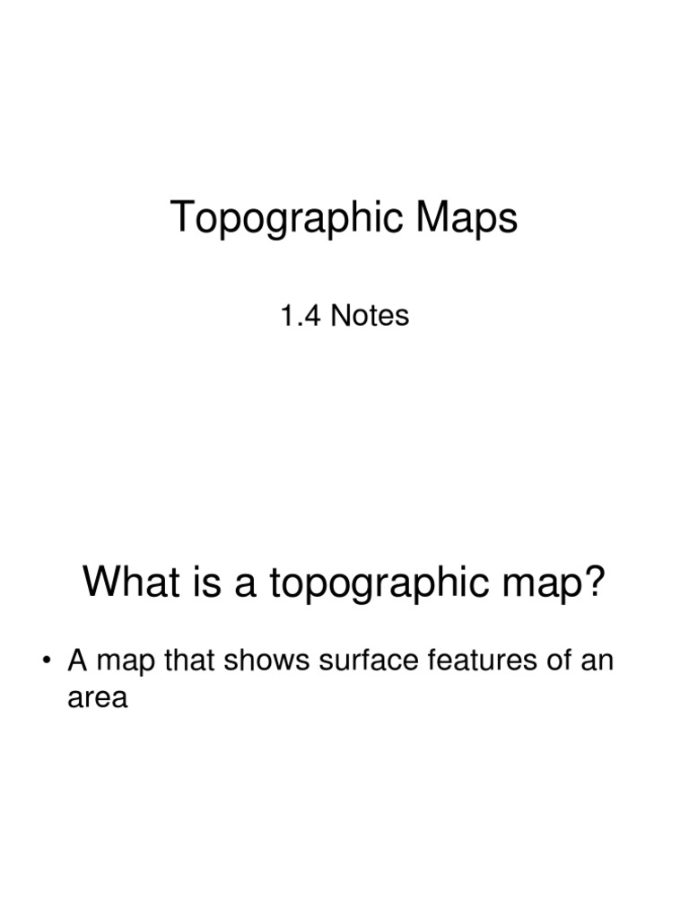 Topographic Maps | PDF