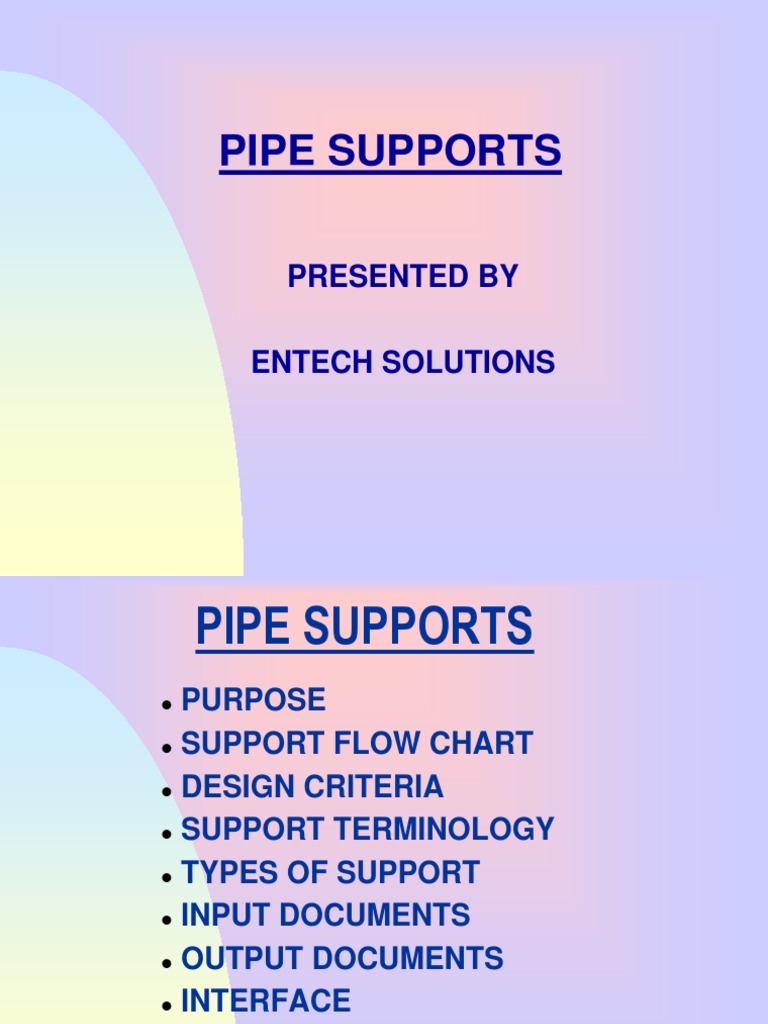 Pipe Supports Design | PDF | Pipe (Fluid Conveyance) | Building Engineering
