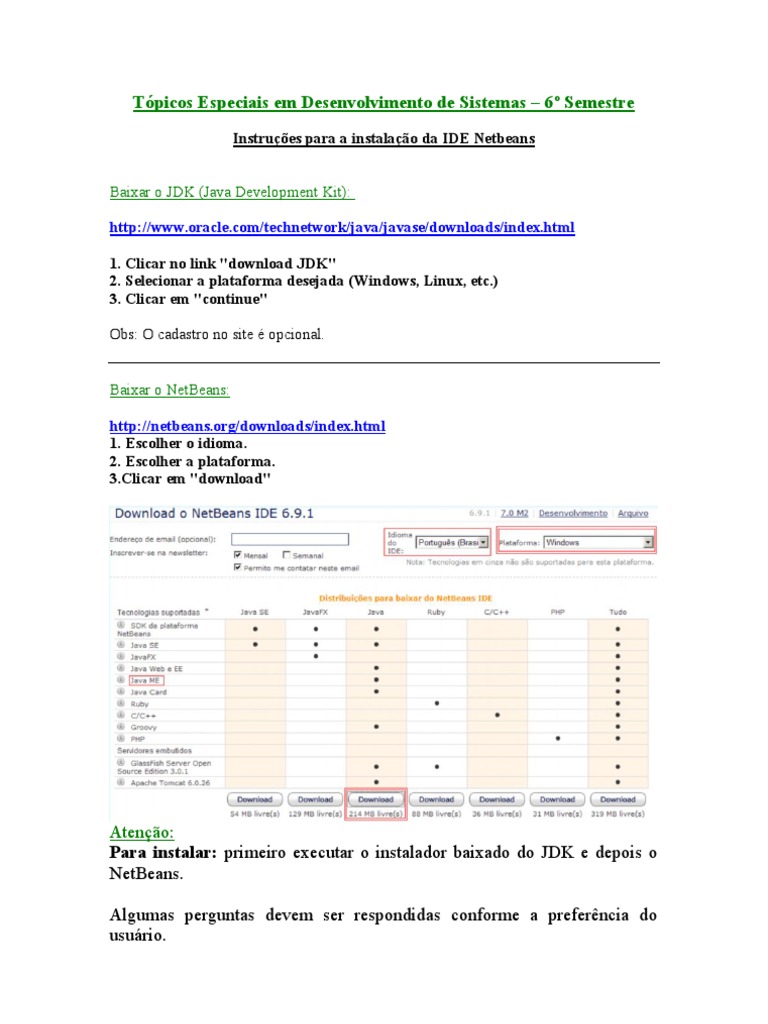 Tutorial Java Netbeans | PDF