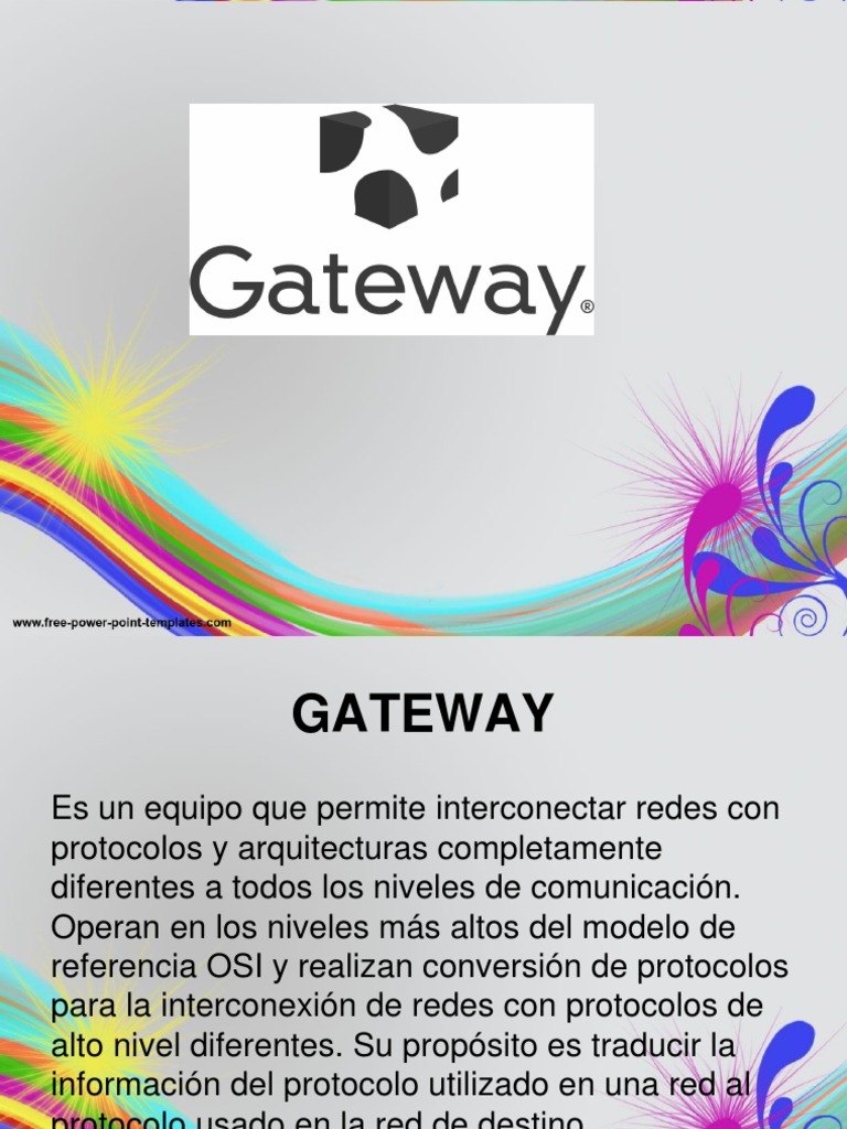 Gateway | PDF | Gateway (Telecomunicaciones) | Red de computadoras