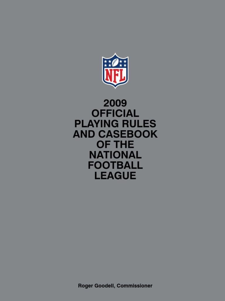 2009 Complete NFL Rulebook | PDF | Touchdown | Team Sports