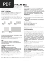 Po Box Application Form Online Access PDF | PDF | Mail | Indemnity