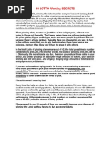 Delta Lotto System | PDF | Lottery | Powerball