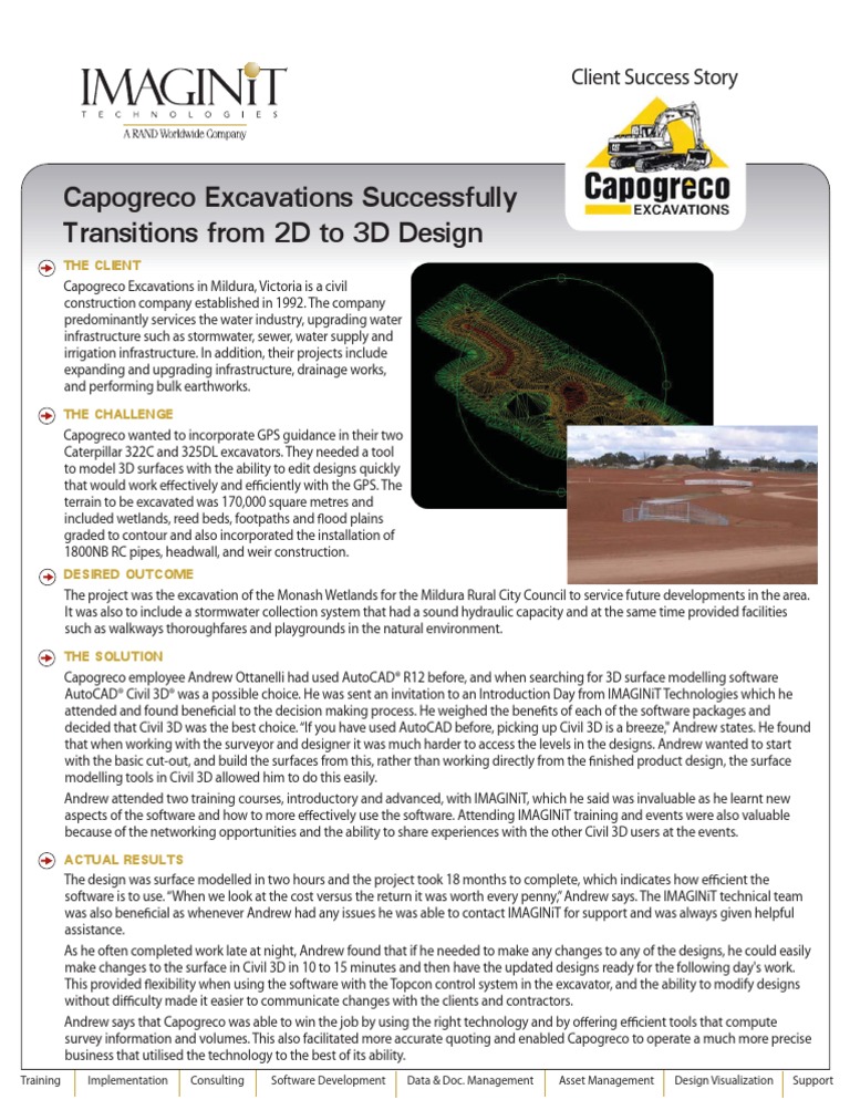 Capogreco Excavations Successfully Transitions From 2D To 3D Design ...