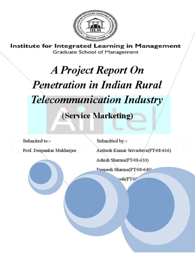 Project Report On Pentration in Indian Rural Telecom Indusry | PDF ...