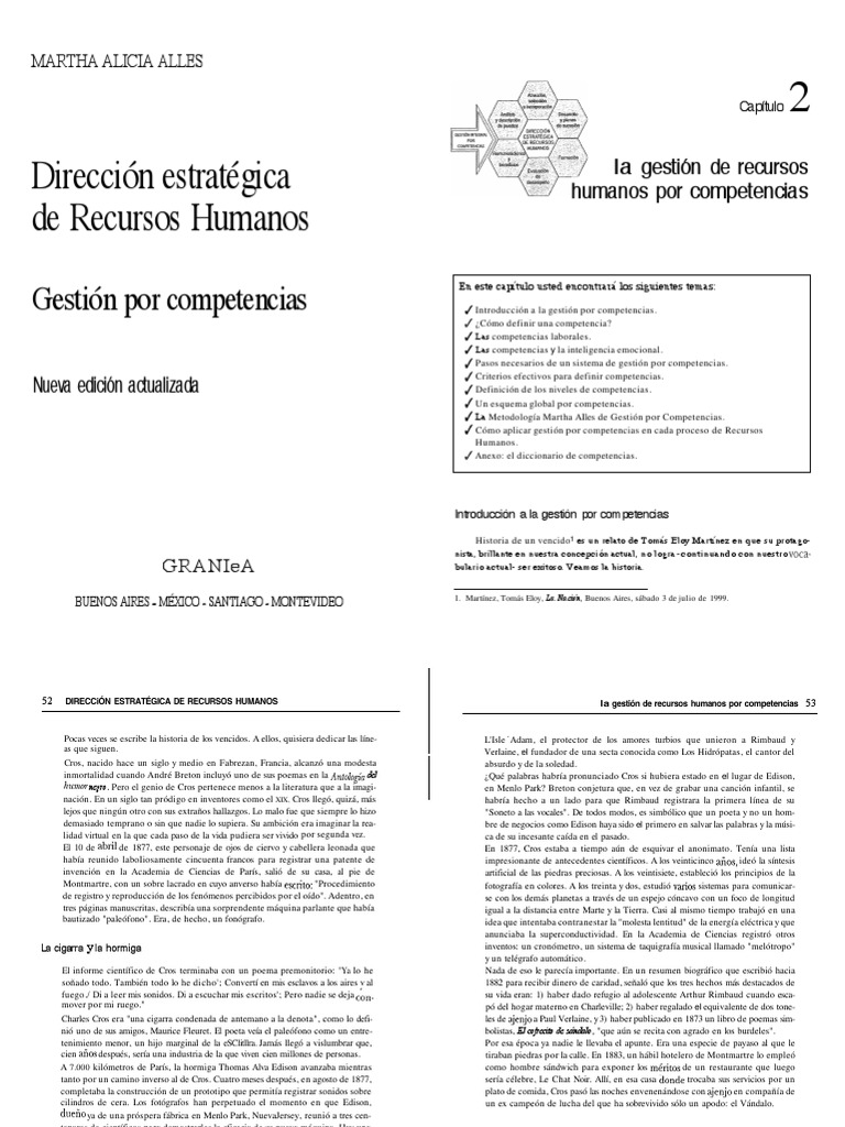 Dirección estratégica de Recursos Humanos: Gestión por competencias