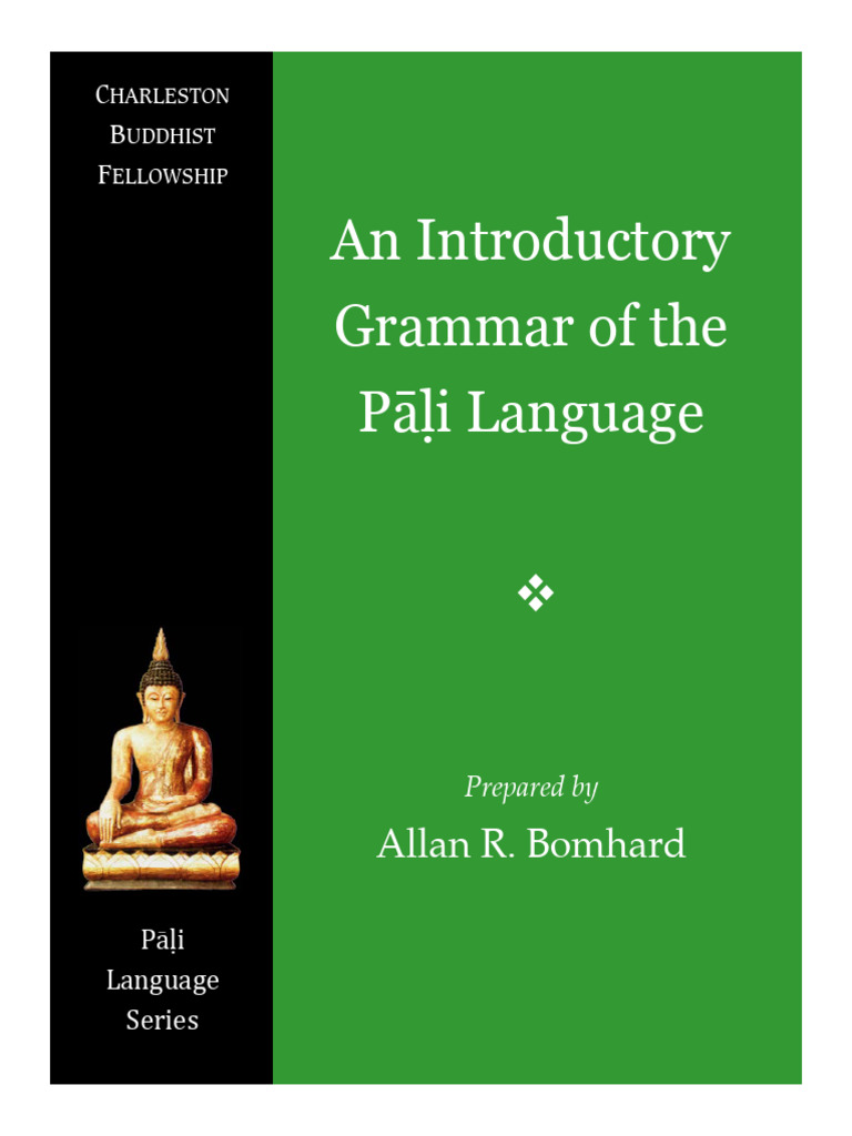 Bomhard - An Introductory Grammar of The Pali Language | PDF ...