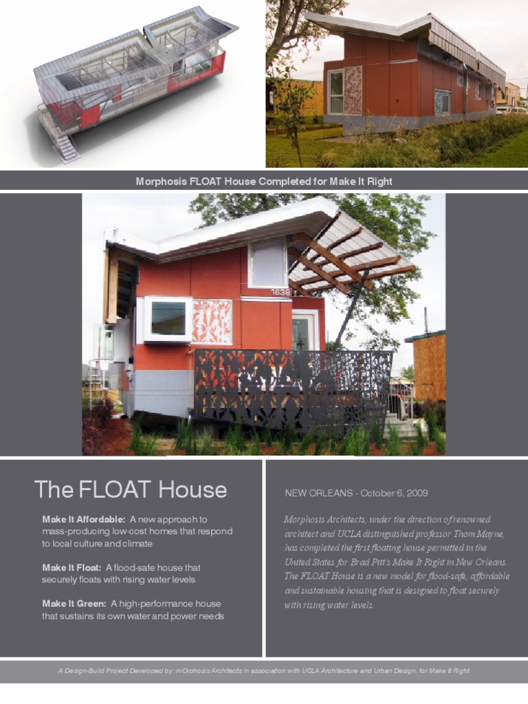 The FLOAT House: Morphosis FLOAT House Completed For Make It Right ...