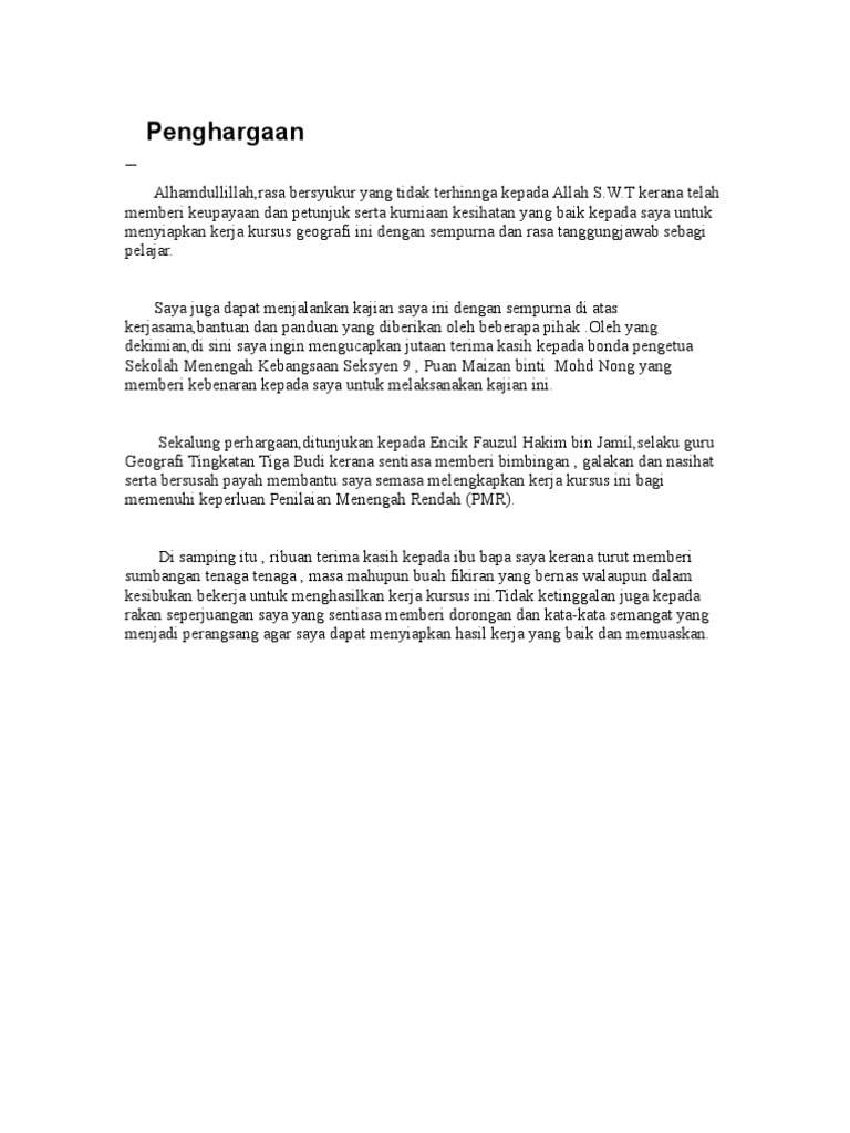 Geografi Form 3 | PDF