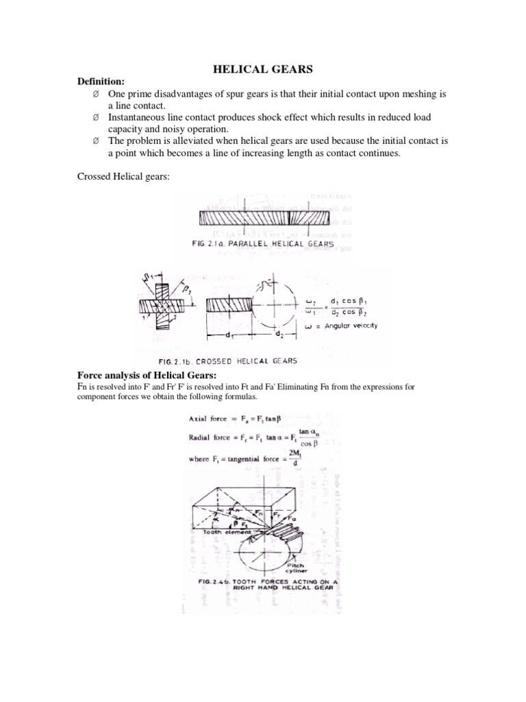 Helical Gears: Definition | PDF | Gear | Transmission (Mechanics)
