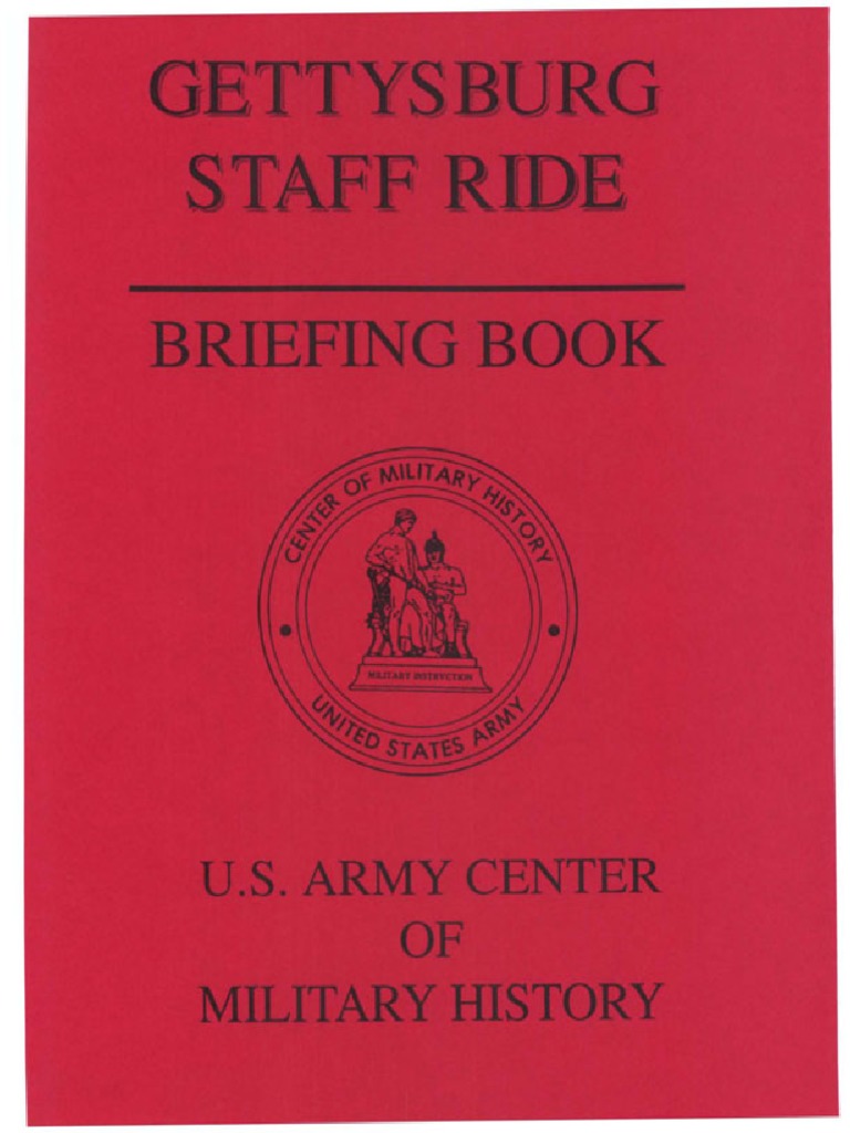 Gettysburg Staff Ride Briefing Book | PDF | Battle Of Gettysburg ...