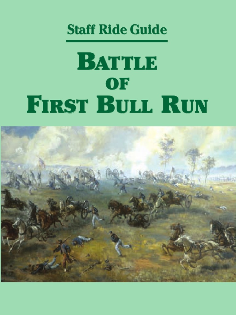 Staff Ride Guide Battle of First Bull Run | First Battle Of Bull Run ...