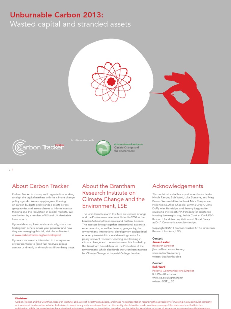 Unburnable Carbon 2 Web Version | PDF | Global Warming | Carbon Capture ...