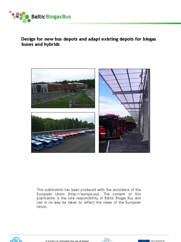 Design For New Bus Depots | PDF | Bus | Biogas
