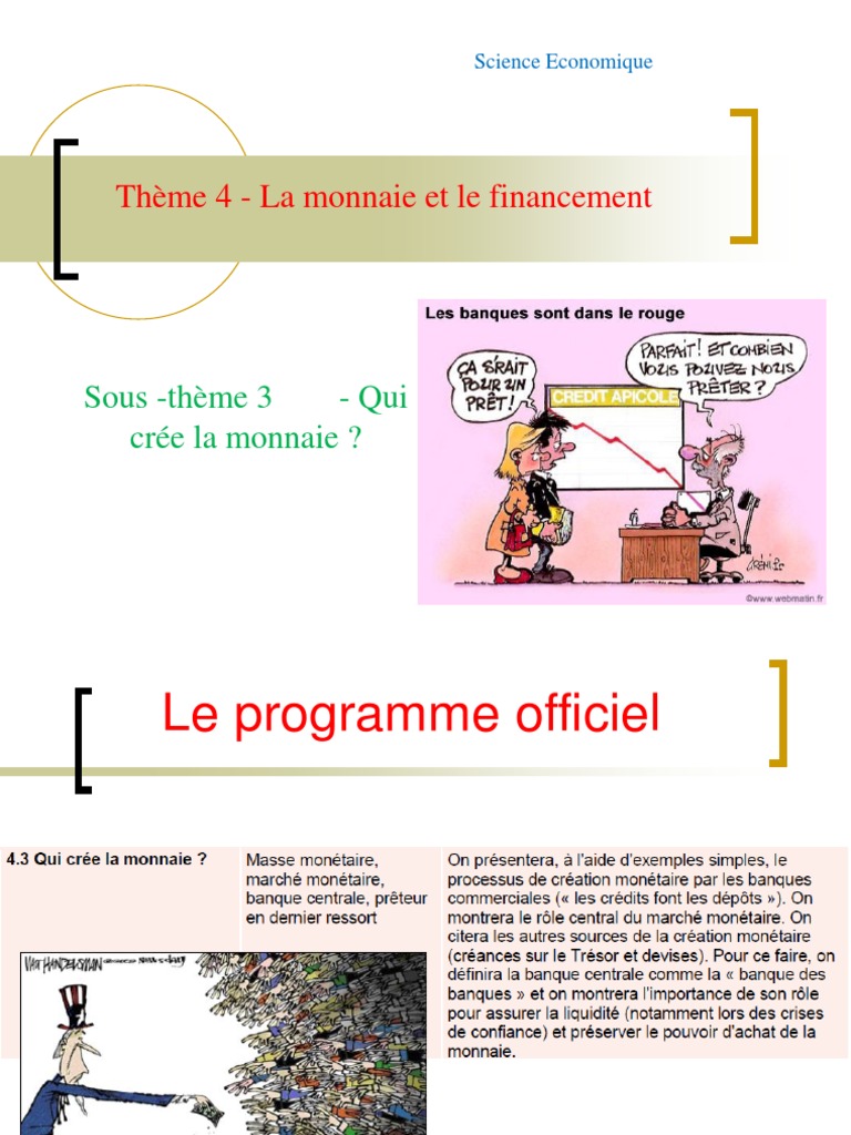TD - Exercices Sur La Création Monétaire | PDF
