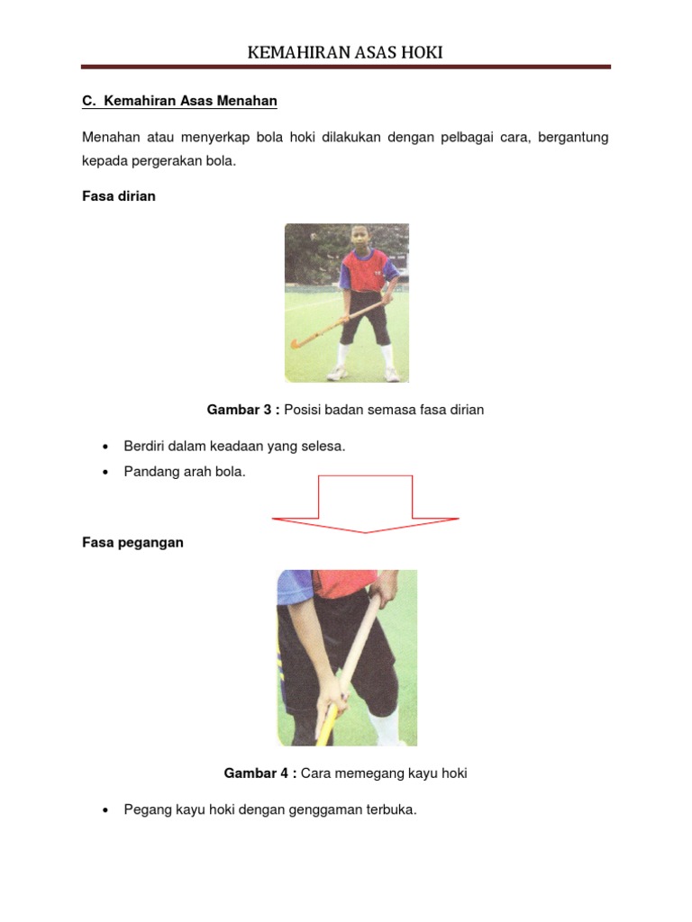 Kemahiran Asas dalam Hoki | PDF