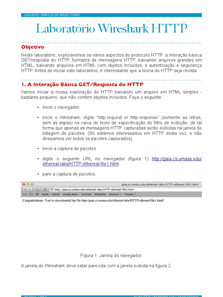 Laboratorio HTTP | PDF | Protocolo de transferência de hipertexto ...