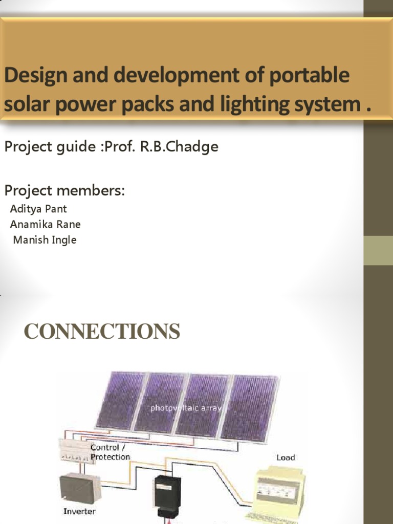 Design and Development of Portable Solar Power Packs2-Pre-final | PDF ...