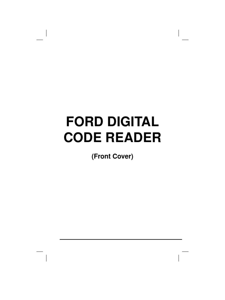 Ford EEC-IV Code Reader Manual | PDF | Fuel Injection | Manual Transmission