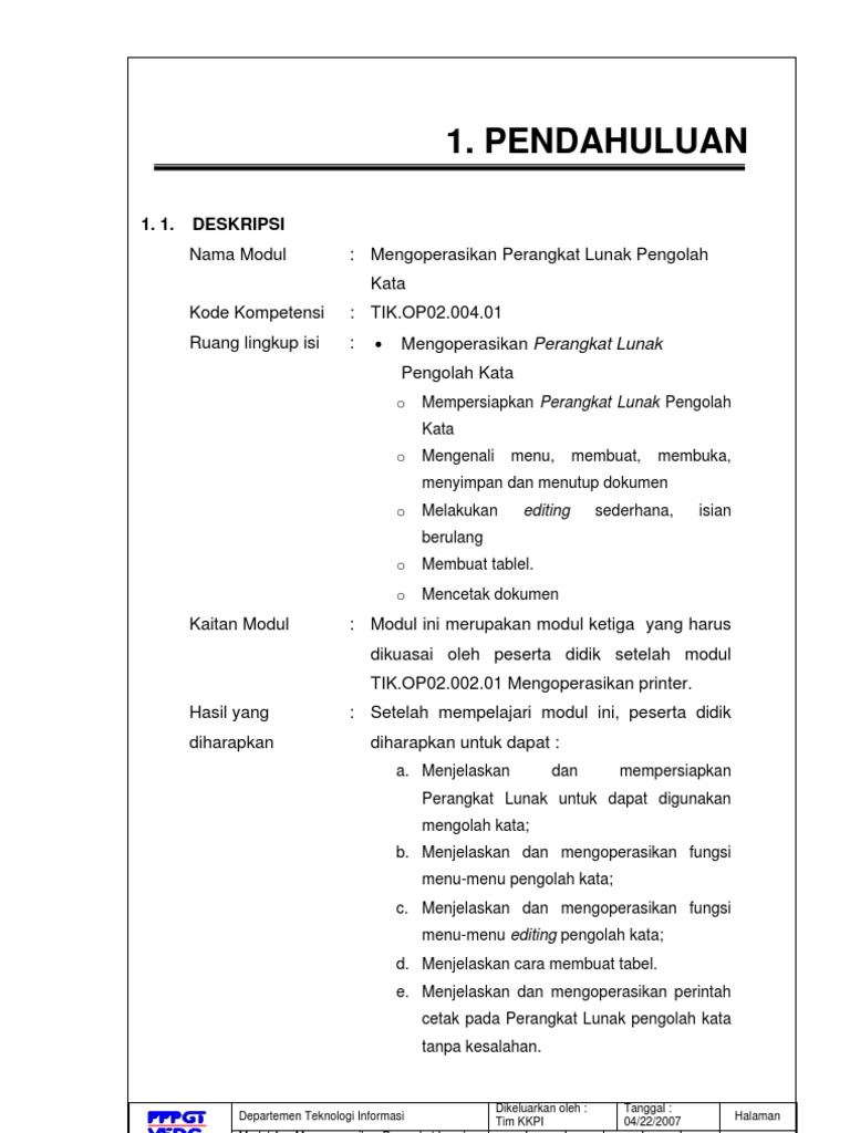 Materi Microsoft Word | PDF