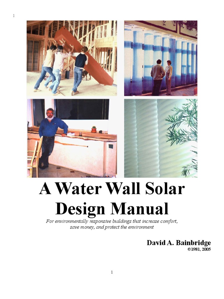 A Water Wall Solar Design Manual | PDF