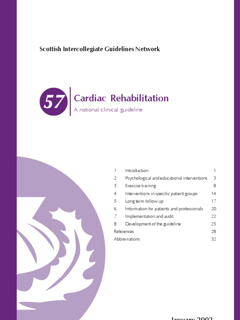 Cardiac Rehabilitation: Scottish Intercollegiate Guidelines Network ...