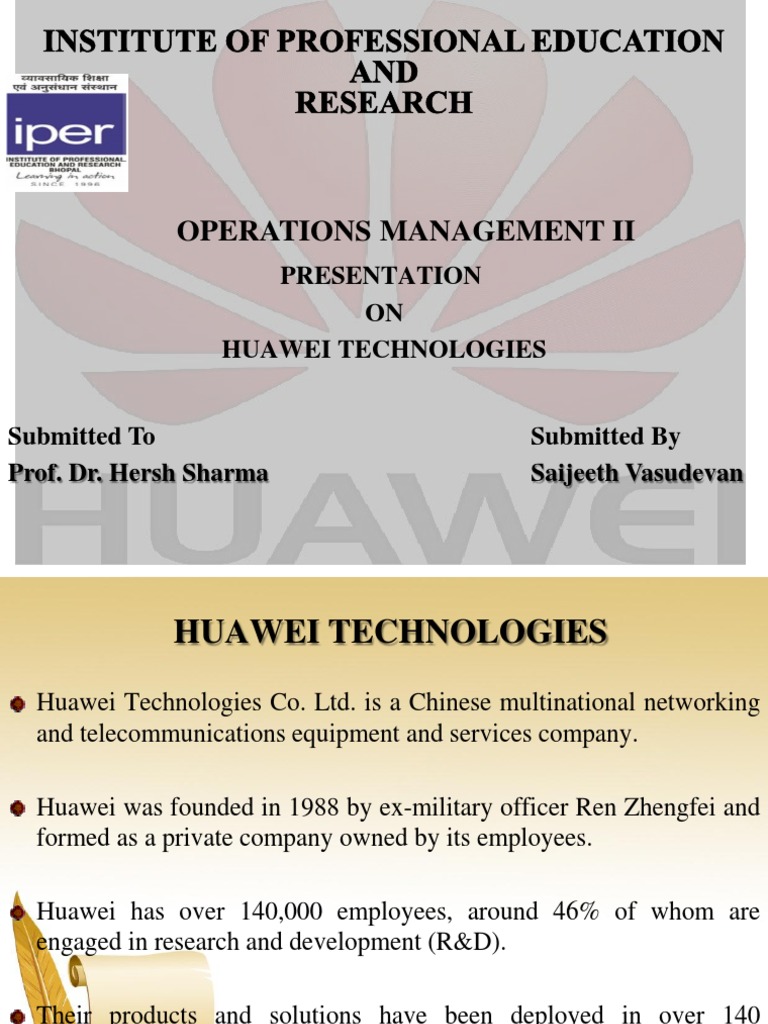 Huawei Technologies | Supply Chain | Supply Chain Management