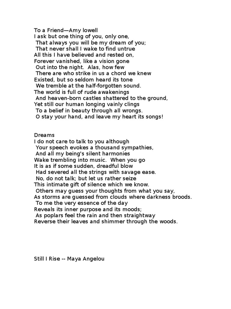 Best Poems Ever | PDF | Nature