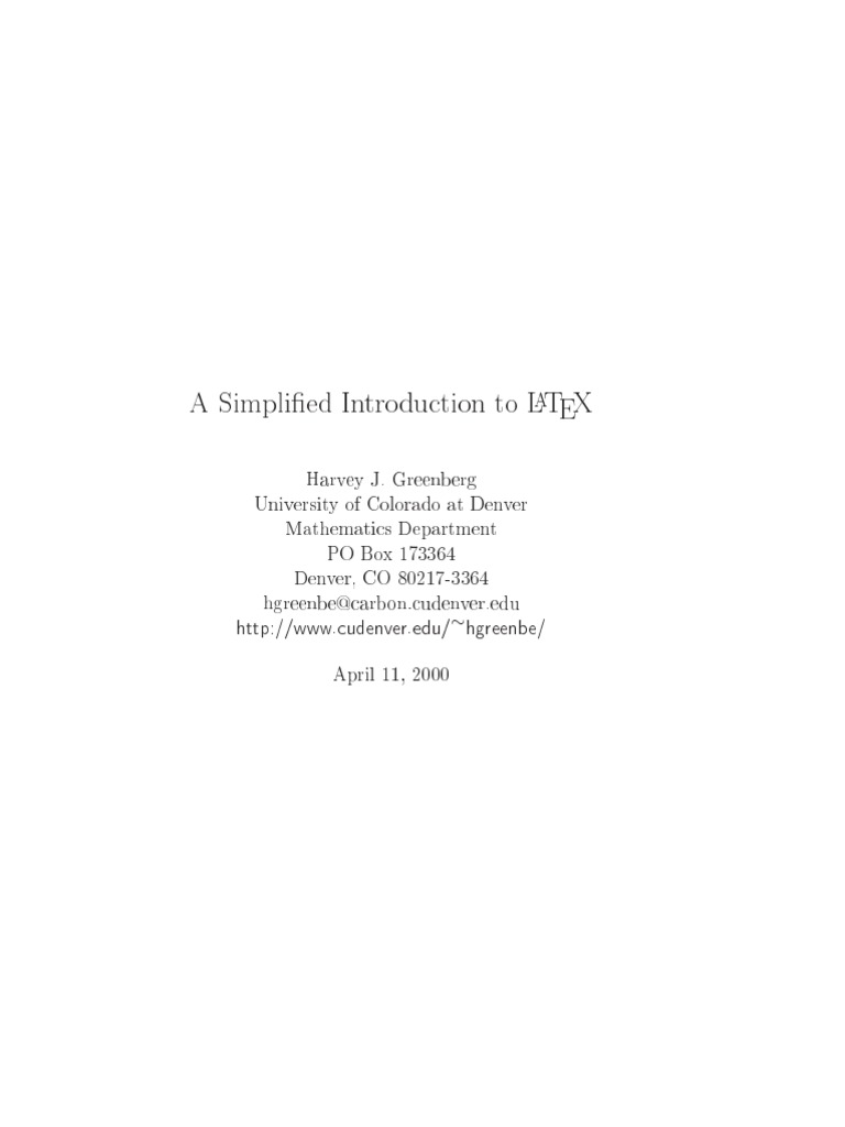 Latex Ps | PDF | Te X | Typefaces