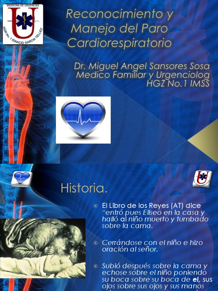 Reconocimiento y Manejo Del Paro Cardiorespiratorio | PDF ...