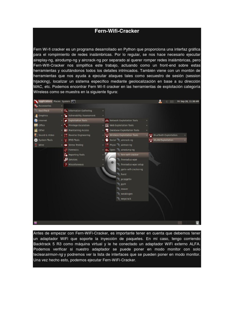 Fern Wifi Cracker | PDF | Wifi | Hacker de seguridad