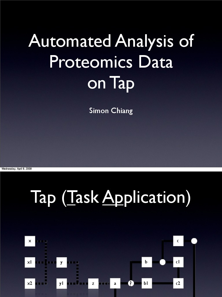 Automated Analysis of Proteomics Data On Tap | PDF | Proteomics ...
